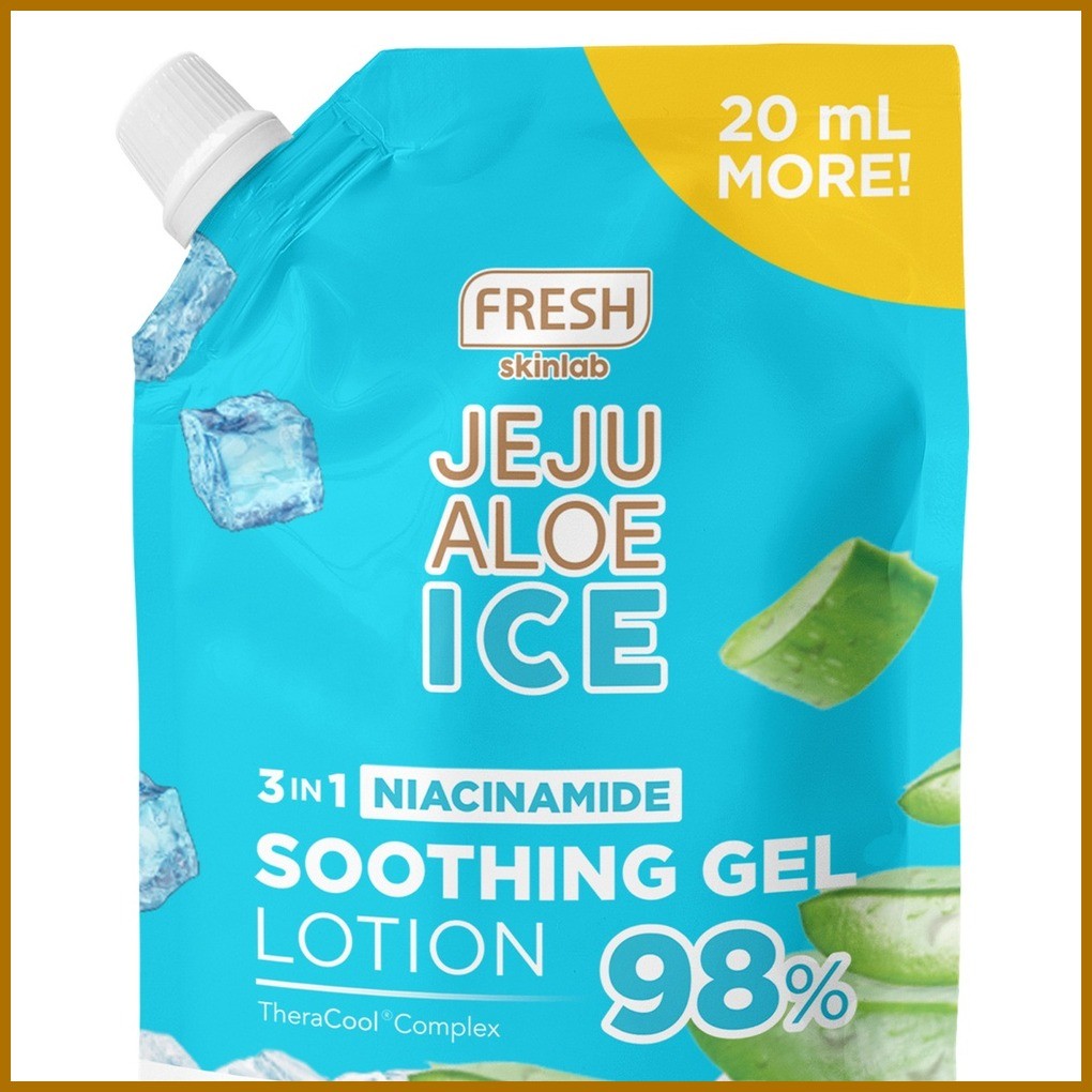 Fresh Skinlab Jeju Aloe Ice 3 in 1 Niacinamide Soothing Gel Lotion ...