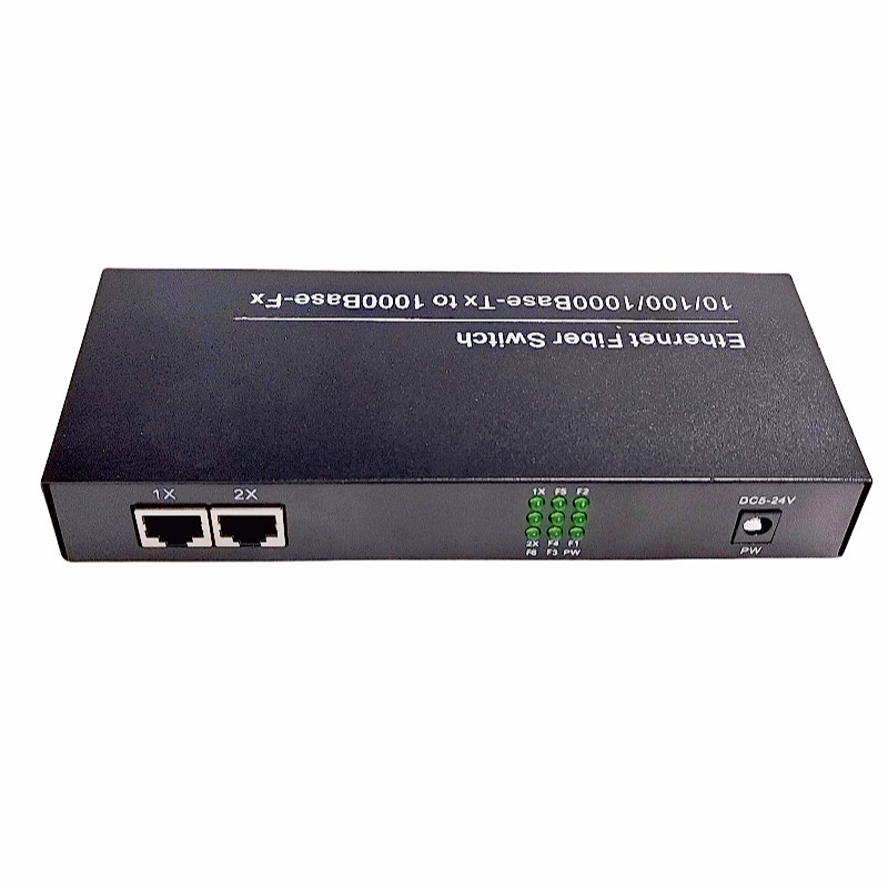 Gigabit Optical Fiber Switch 6 SC 2 RJ45 Ethernet Switch Media ...