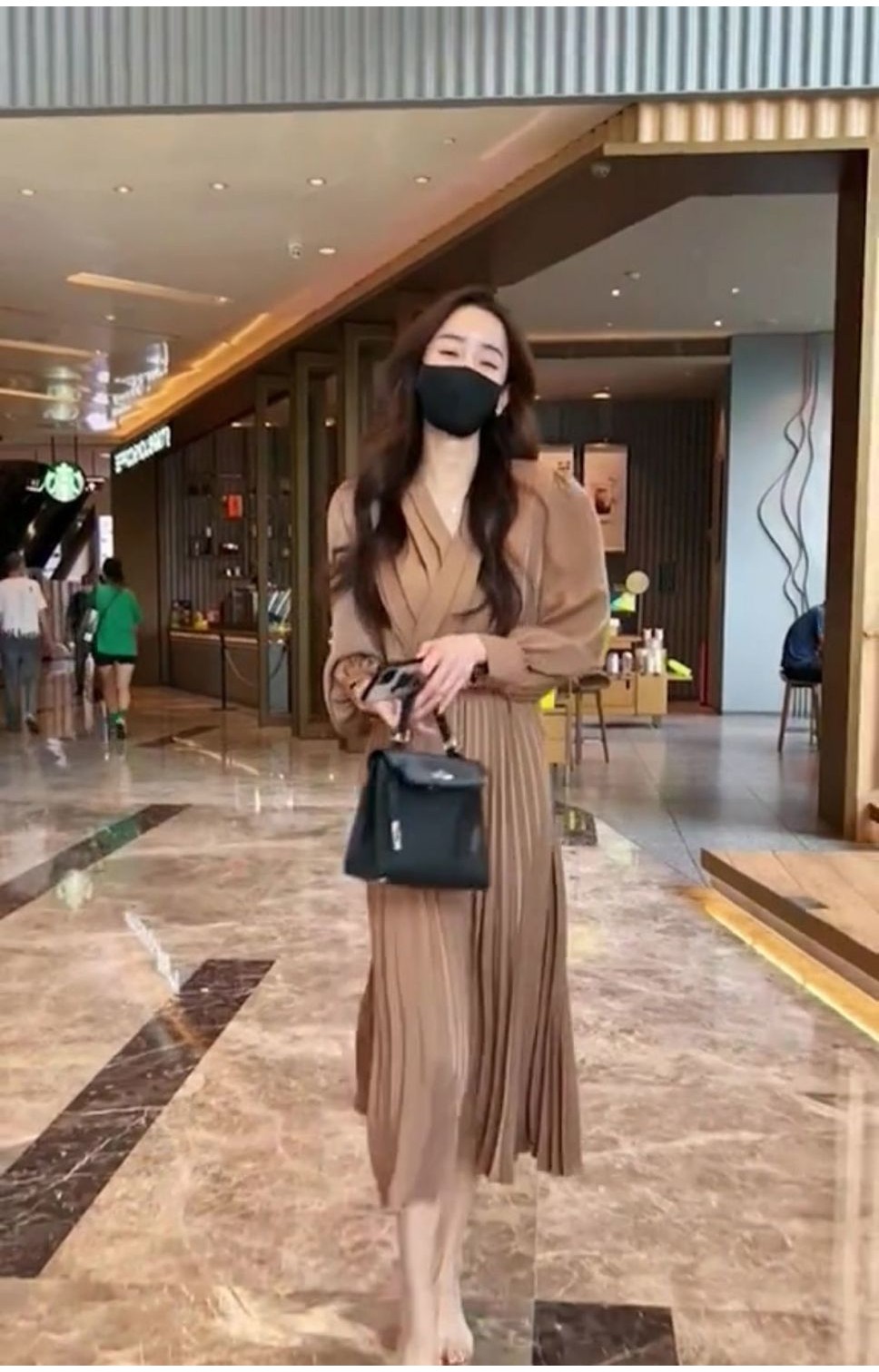 Mocha Mousse Dress Gown Pantone Color of Year 2025 Khaki Brown Elegant ...