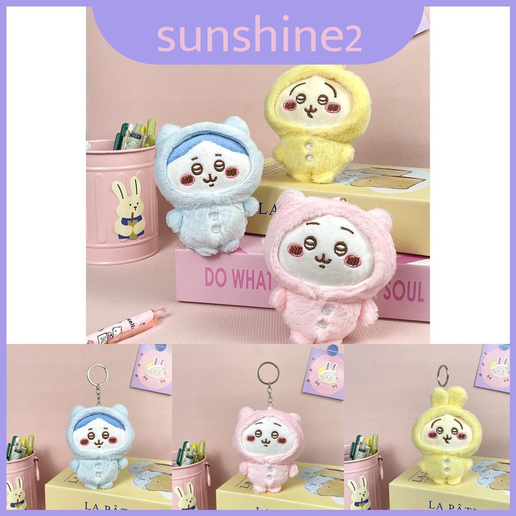 Mini Charming Cute Bunny Plush Toy Keychain Lovely Rabbit Bag Accessory ...