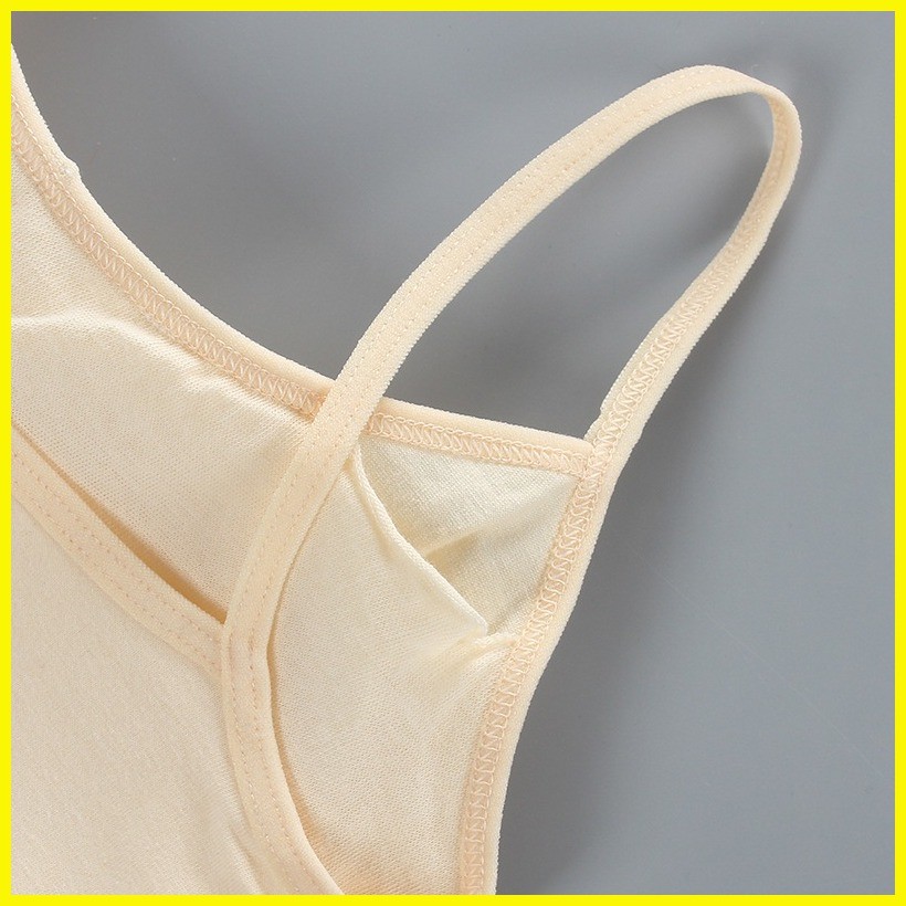 ¤ Solid Color Baby Bra Cotton Girl Bra Student Vest with Sponge ...