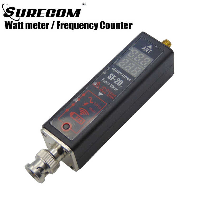 Surecom Sf-20 Frequency Counter Power Watt Meter Handheld Battery Indior Antenna Analyzer 0.1 ...
