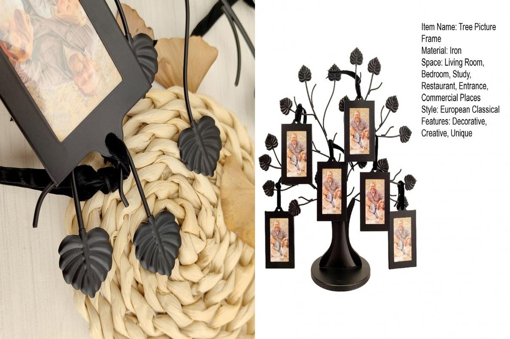Iron Family Tree Frame Family Tree Picture Frame Metal Family Tree ...