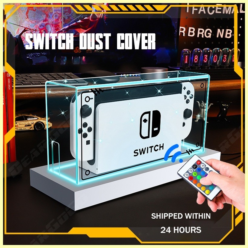 ☪ ⭐ ♞,♘Nintendo Switch OLed Dust Cover Transparent Case Charging Dock ...