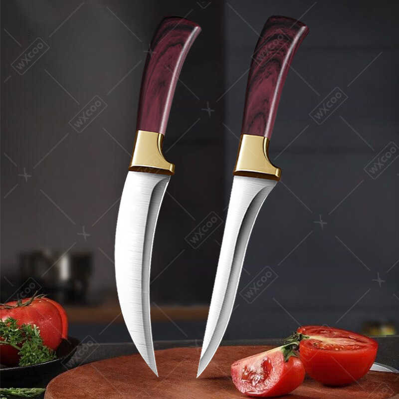 Stainless Boning Propesyonal Steel Kitchen Cleaver Butcher Meat Cutting ...