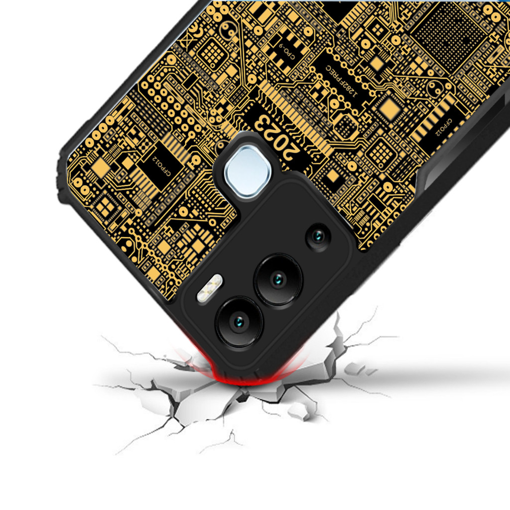 Circuit Board Pattern Casing For OPPO Realme 10 9 8 7 6 5 3 Pro Plus 9i ...