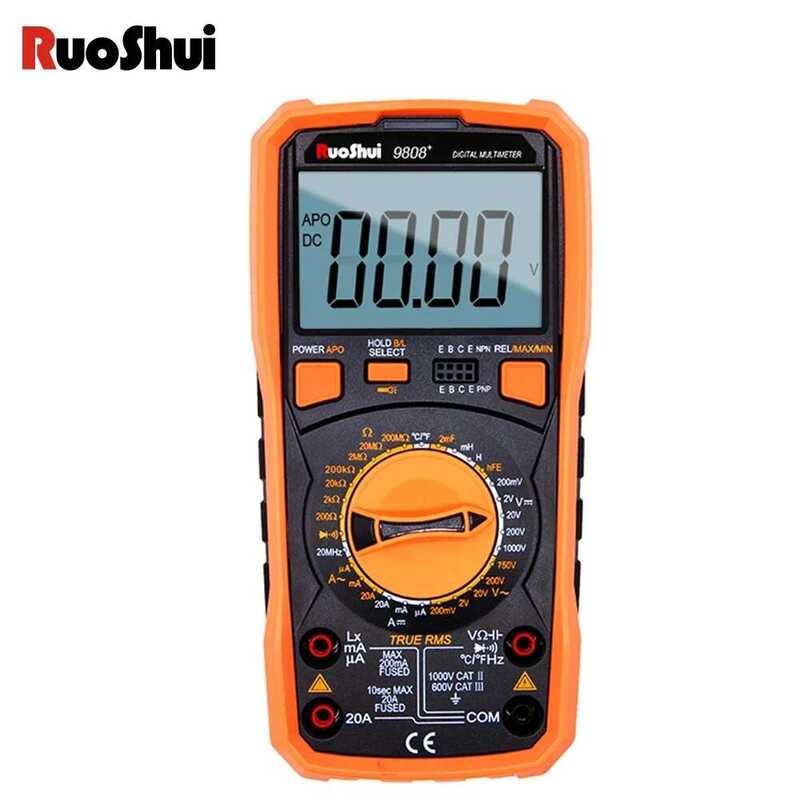 4 Ruoshui 9808+ Digital Multimeter Inductance 20H High Precision 2000Uf ...