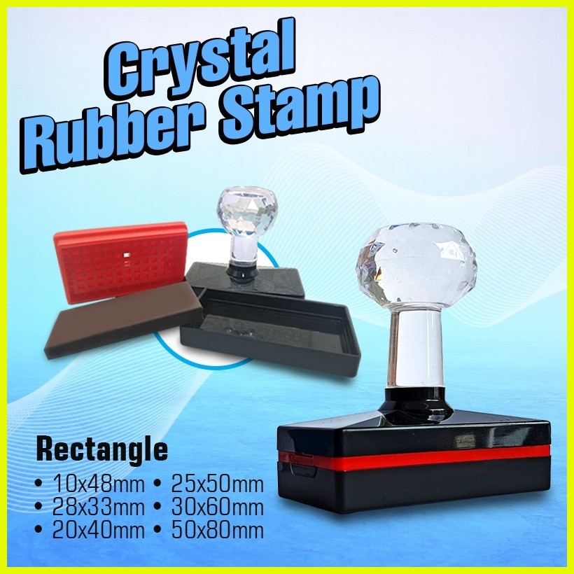 Rectangle Printable Photosensitive Crystal Rubber Stamp Pad And Case ...