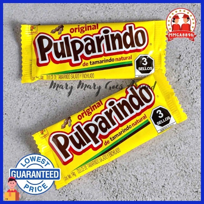 ♣ PULPARINDO TAMARIND CANDY BAR ORIGINAL [ De La Rosa ] Mexican Candy ...