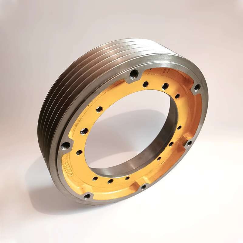 Magkasya para sa Guangzhou Hitachi Elevator Traction Wheel Main Pulling ...