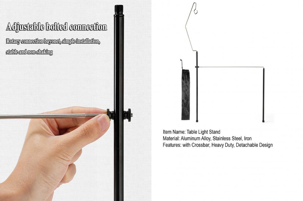 Ma Stainless Steel Lantern Holder Detachable Light Stand Portable ...