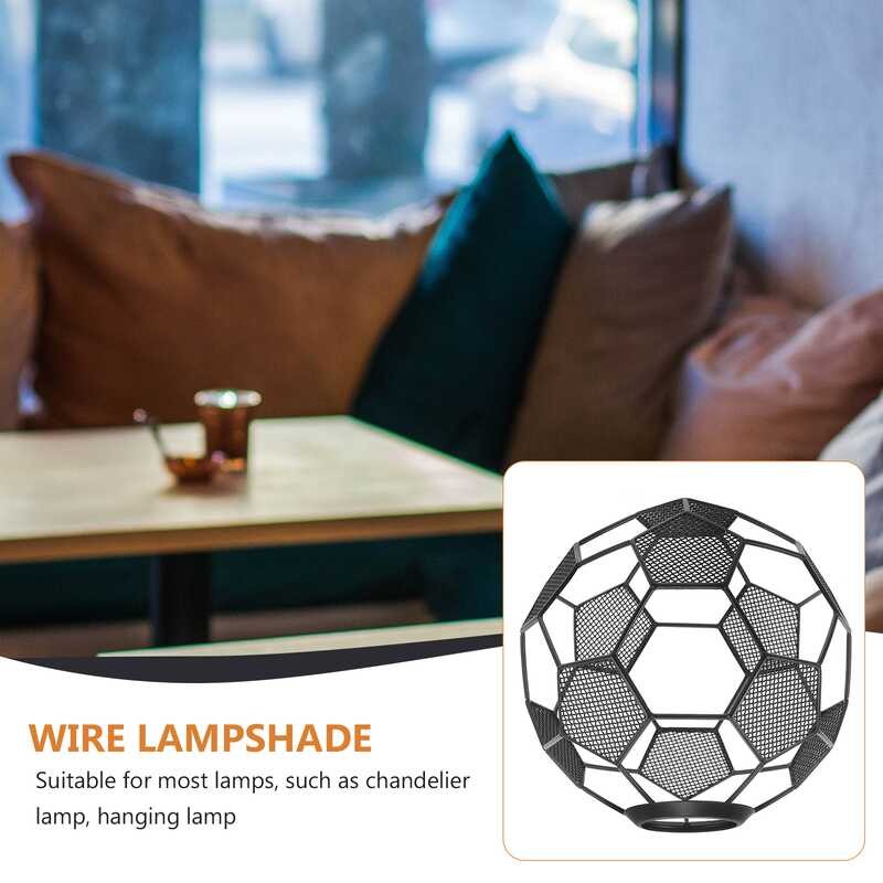 Lampshade Football Shades Para Sa Restaurant Hollow Out Pendant Wire ...