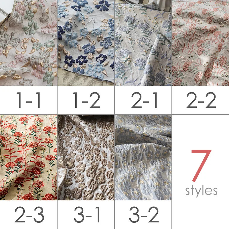 1m 3D Yarn Dyed Jacquard Gold Embossed Bubble Fabric Soft Elegant Tutu ...