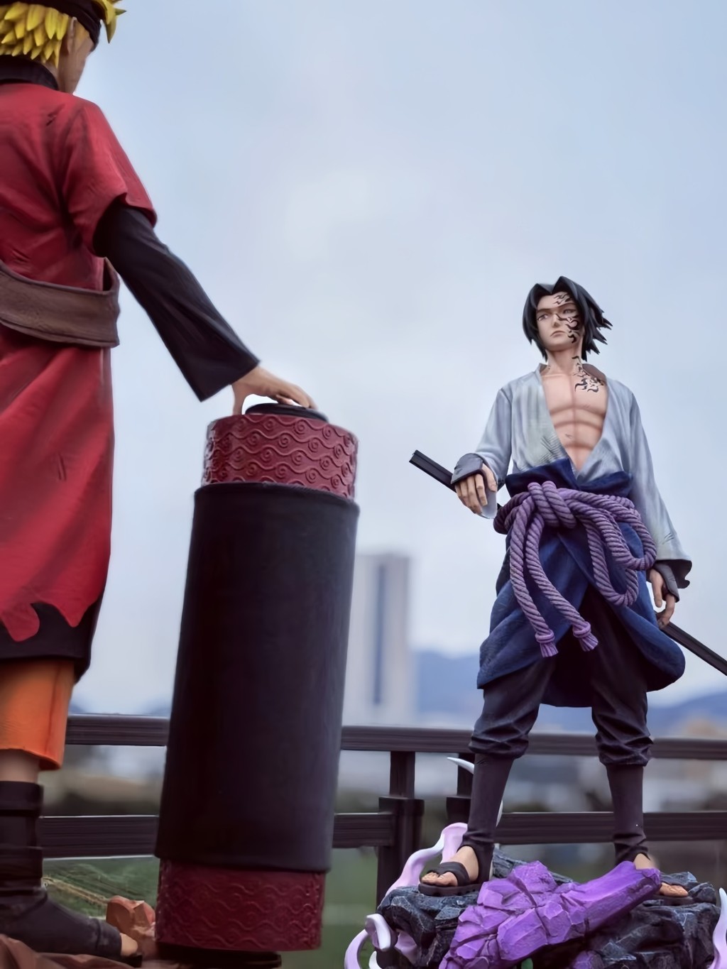 Naruto Deck Club Naruto Sasuke Standing Position GK Hand-Made Cartoon ...