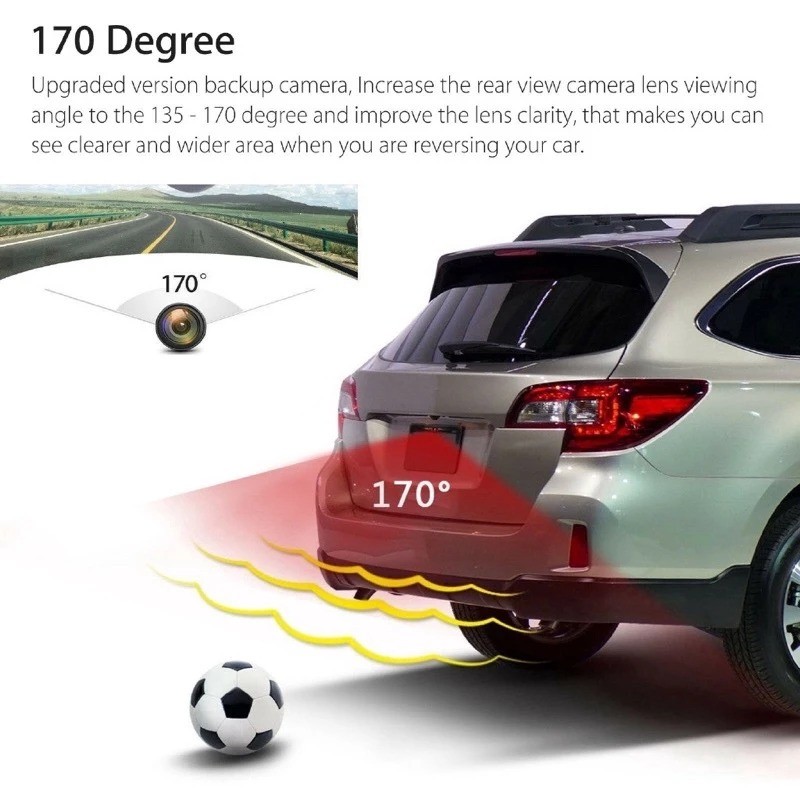 Car Rear View Backup Camera 170º Parking Reverse Back Up Camera ...