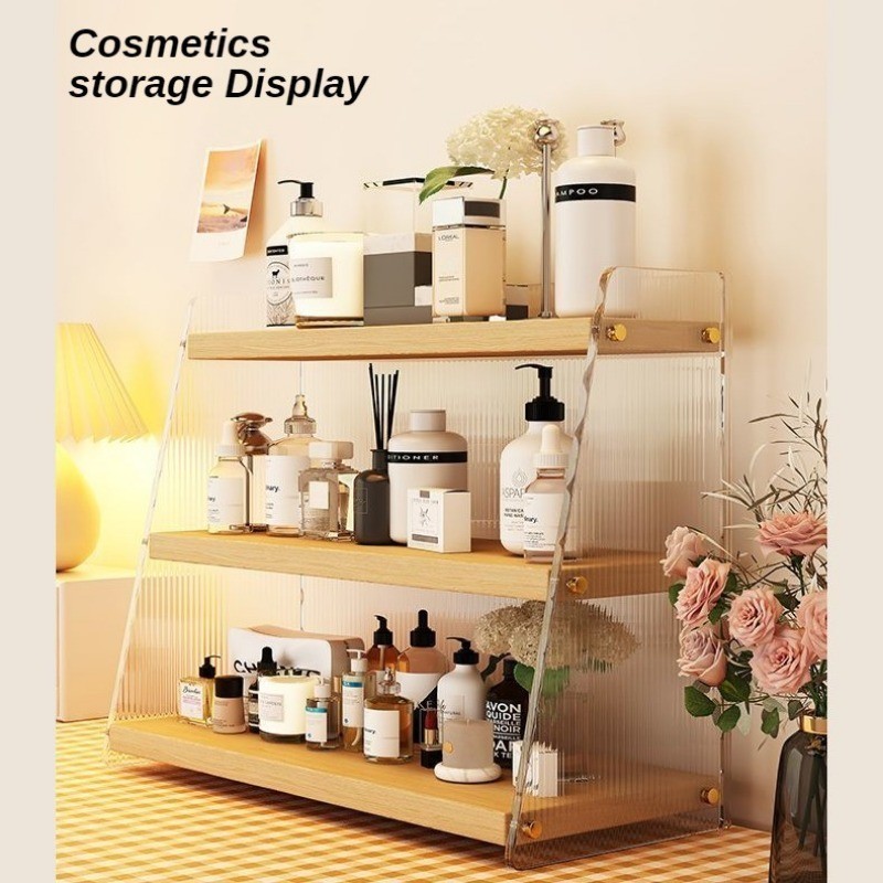 Desktop Storage Rack Ins Style Acrylic Table Storage Rack Cup Storage ...