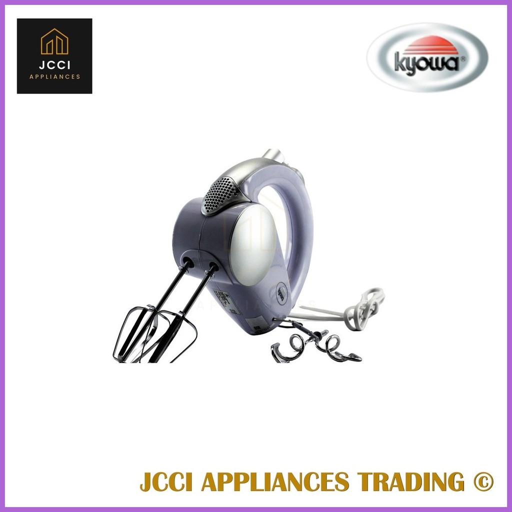 ۞ Kyowa Hand Mixer 5 Speed Setting -with Turbo -2 Sets of Hooks (KW ...