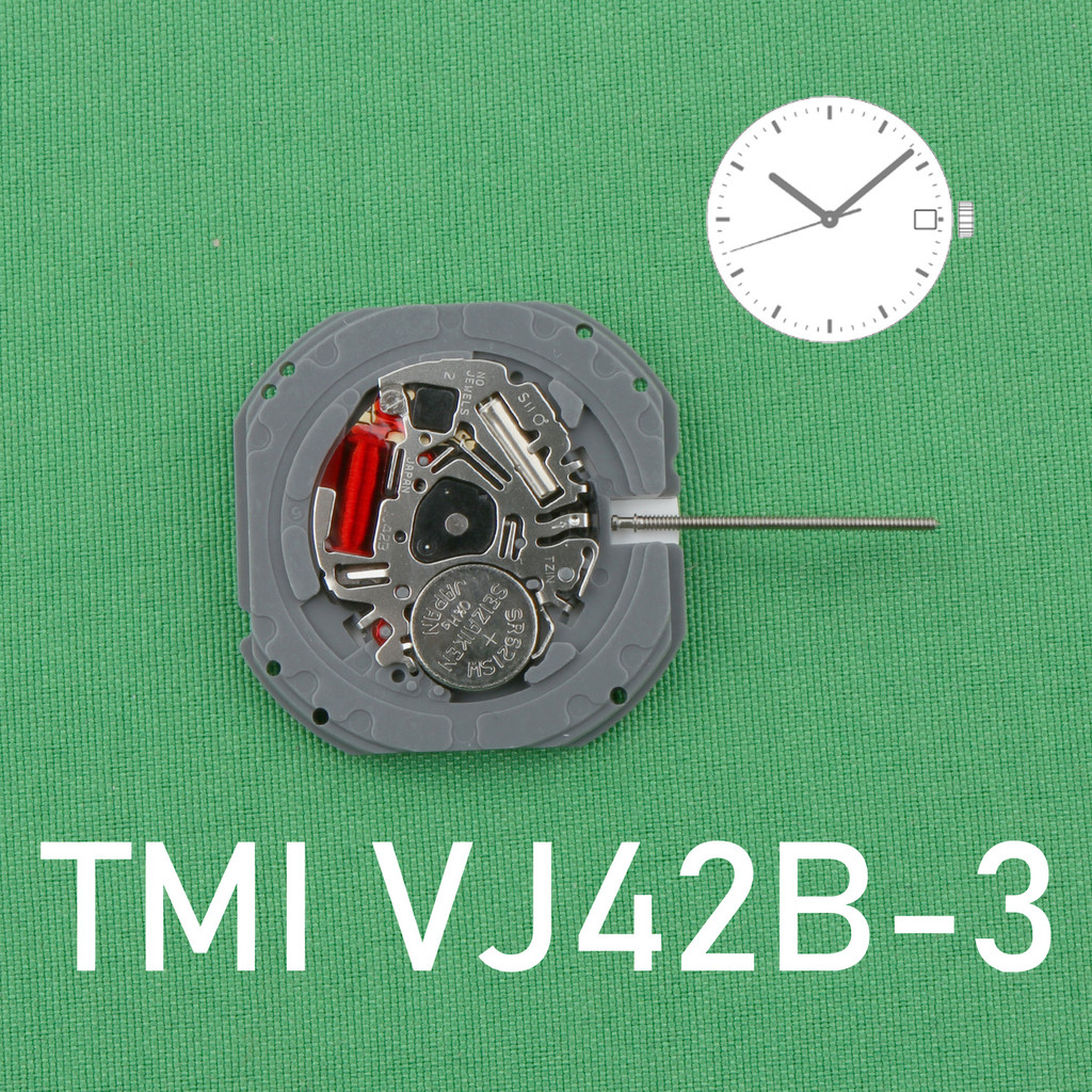 41 TMI 3 Vj42b Movement New Japan Vj42b-3 Quartz Original Sii/Tmi Watch ...