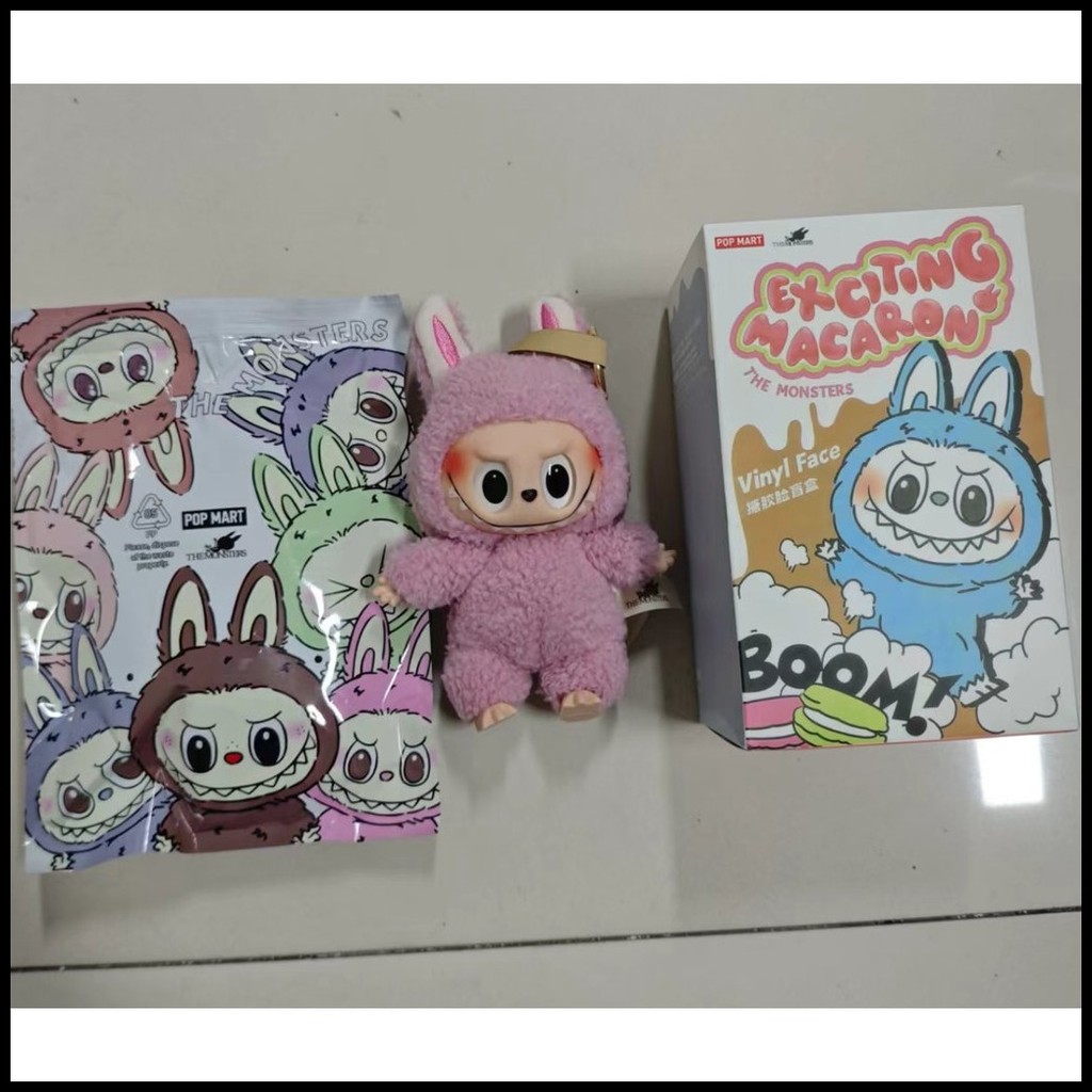 ⭐ Labubu V1 Doll Blind Box Exciting Macaron The Monsters Labubu Vinyl ...