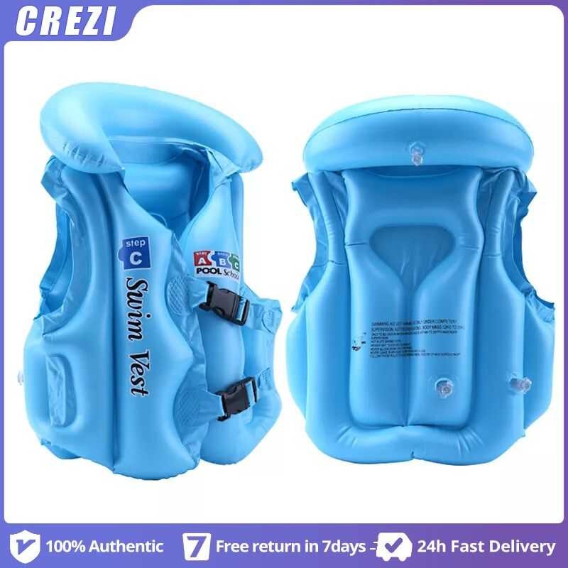 Life Jacket Fashion Hot Sale PVC Iatable Swim Vest For Kids Swimming ...
