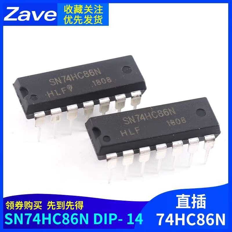 Original SN74HC86N with two input terminals and four XOR gates DIP-14 ...