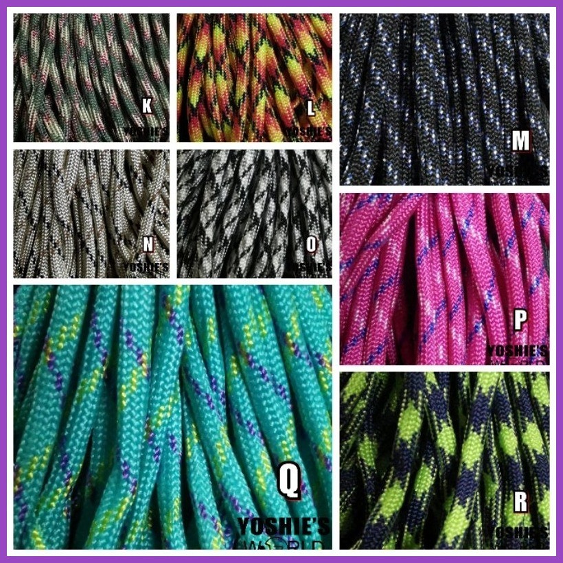 ∥ ∭ 5/10 yards PARACORD Rastaclat shoelace paracord diy bracelet ...