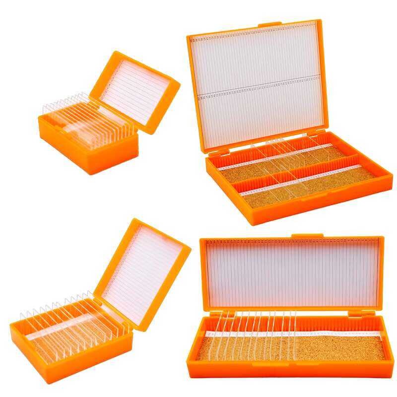 Isang glass slide storage box may 12 25 50 piraso, at 100 piraso ginawa ...