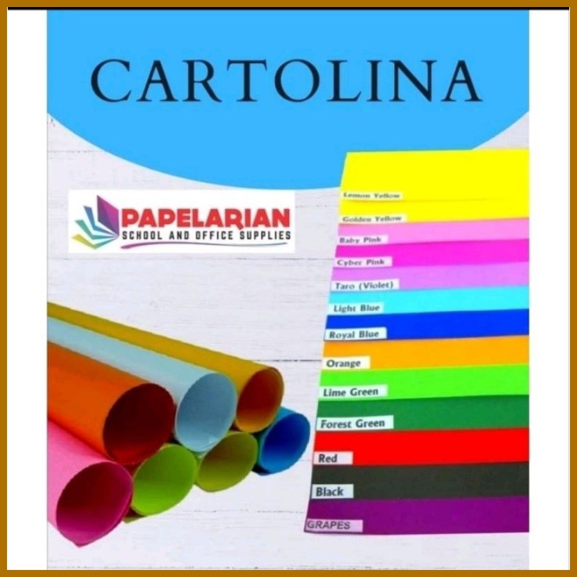 CARTOLINA ASSORTED COLORS 10PCS | Shopee Philippines