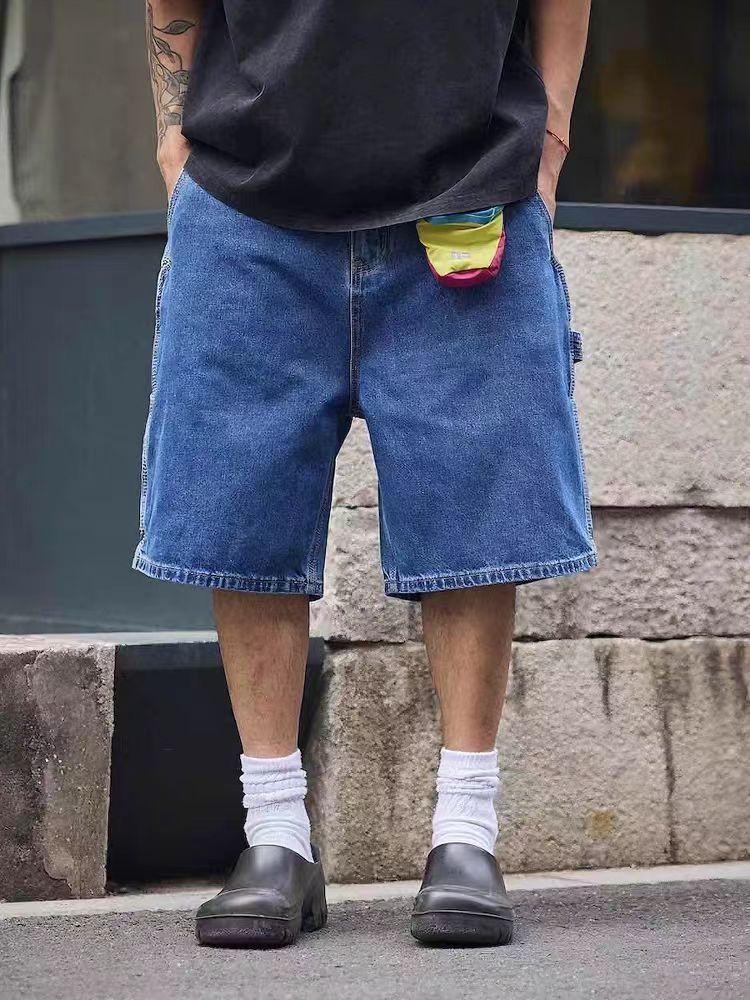 Trendy Denim Shorts for Men Plus Size Short Jorts with 6 Pockets Summer ...