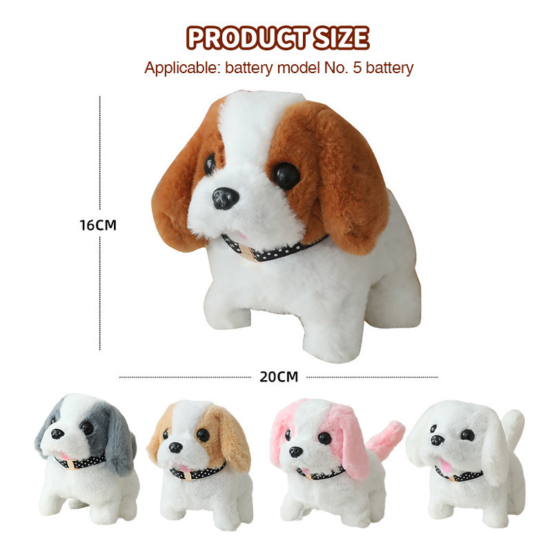 Electric Plush Simulation Teddy Corgi Dog Rabbit Tail Wagging Ass ...