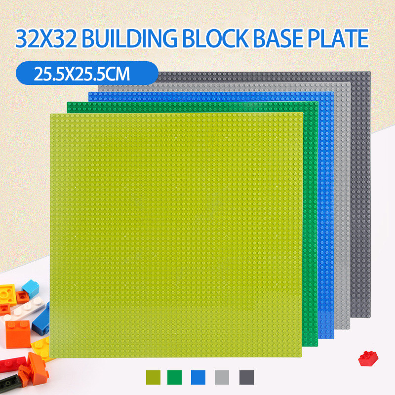 25*25CM/32*32 Dots Building Blocks Base Plate Dots Bricks Baseplate DIY ...