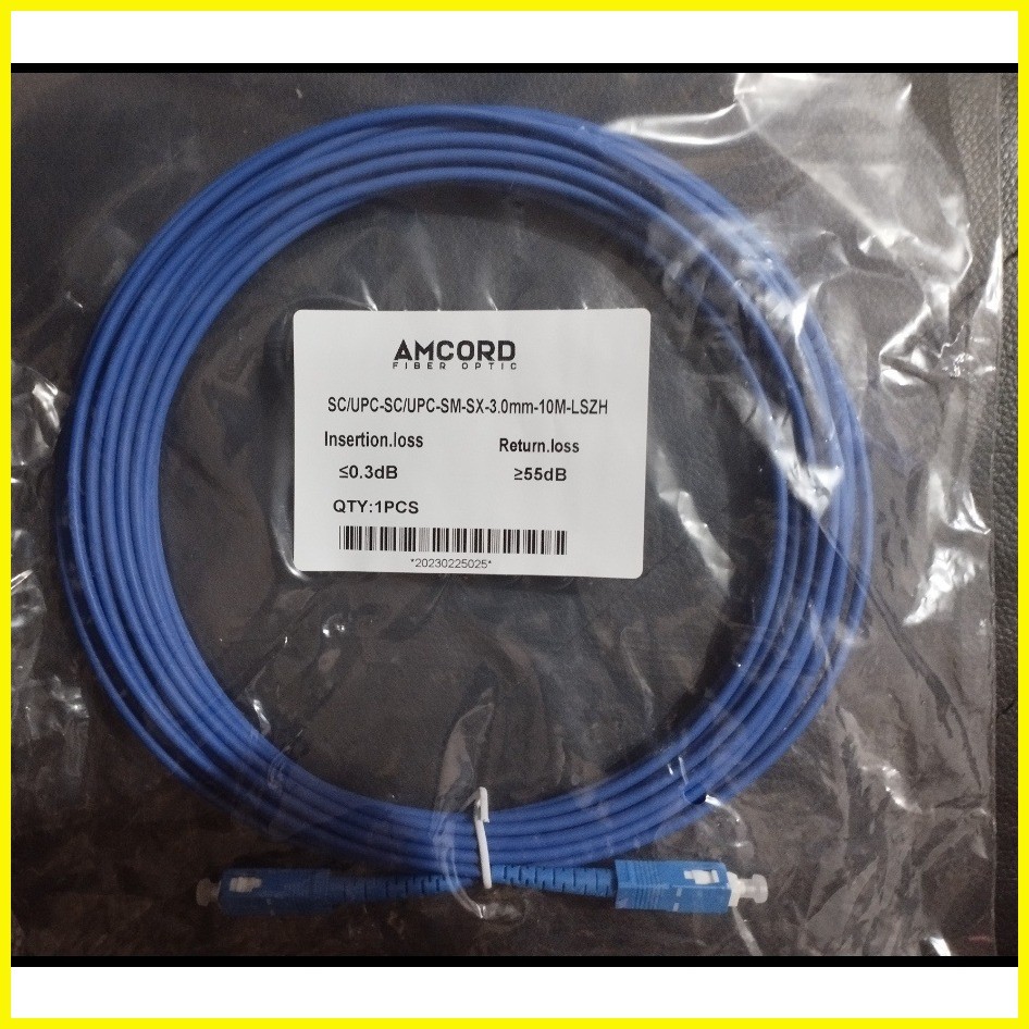 ☃ ARMORED PLDT Fiber Optic Patch Cord/Cable Anti-Rodent 10 METERS ...