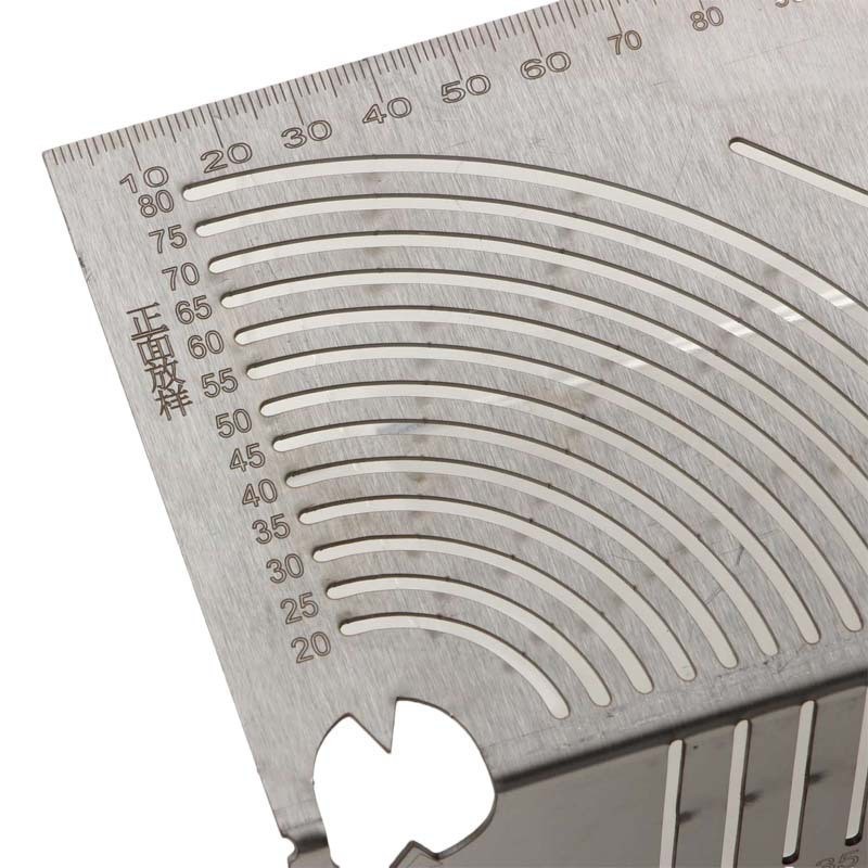 Square Tube Folding Round Ruler Steel 90 Degree Arc Angle Line Drawing ...
