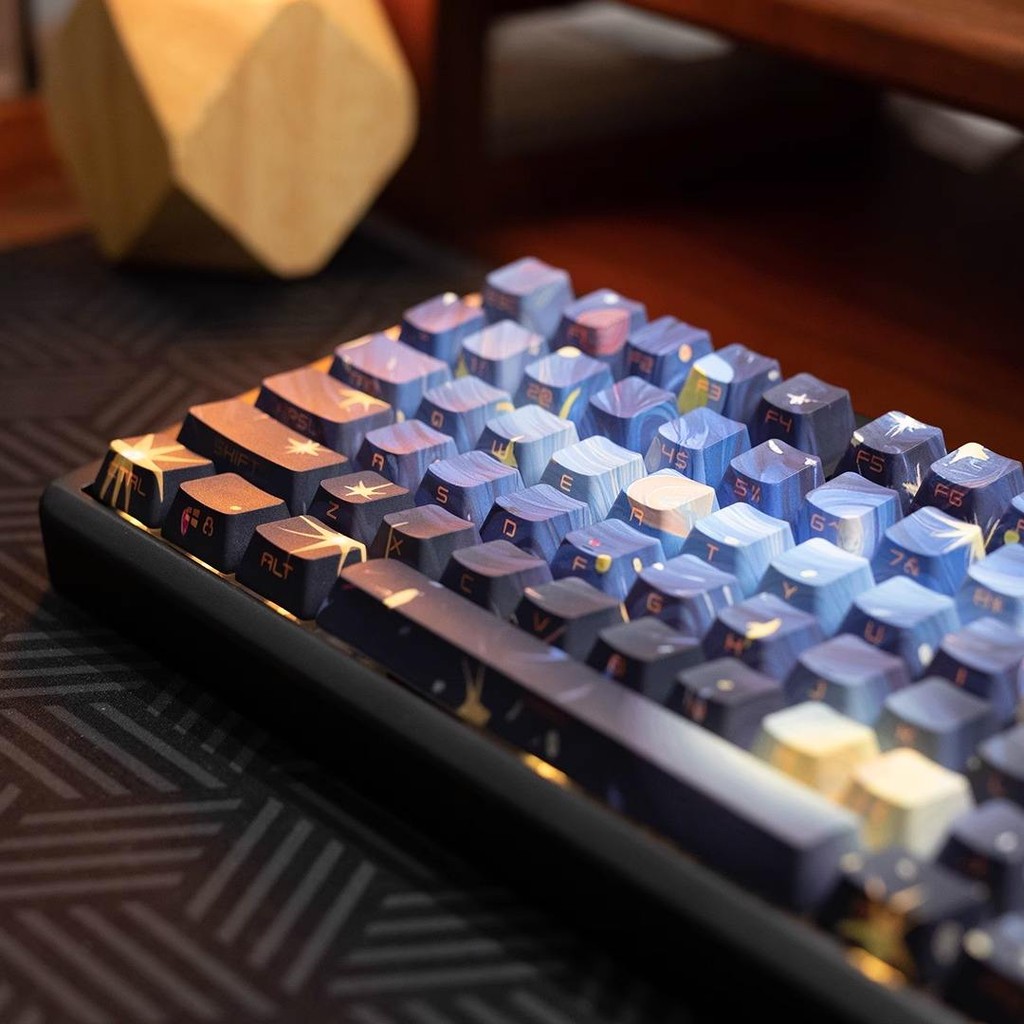 New Theme Keycaps Personalized Keycaps Van Gogh Starry Sky Side ...