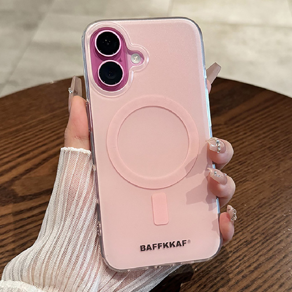 Macaroon Color Magnetic Wireless Charging Phone Case for iPhone 16 15 ...