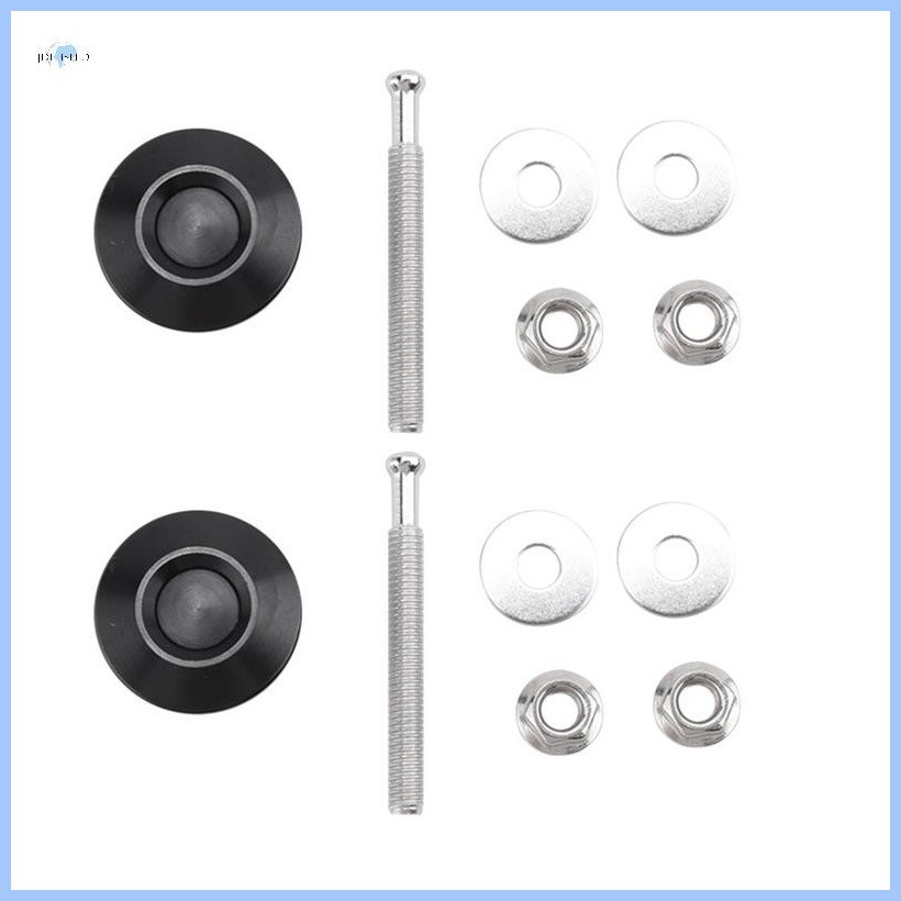 2 PCS Push Button Quick Release Hood Bonnet Pins Lock Clip Car Bumper ...