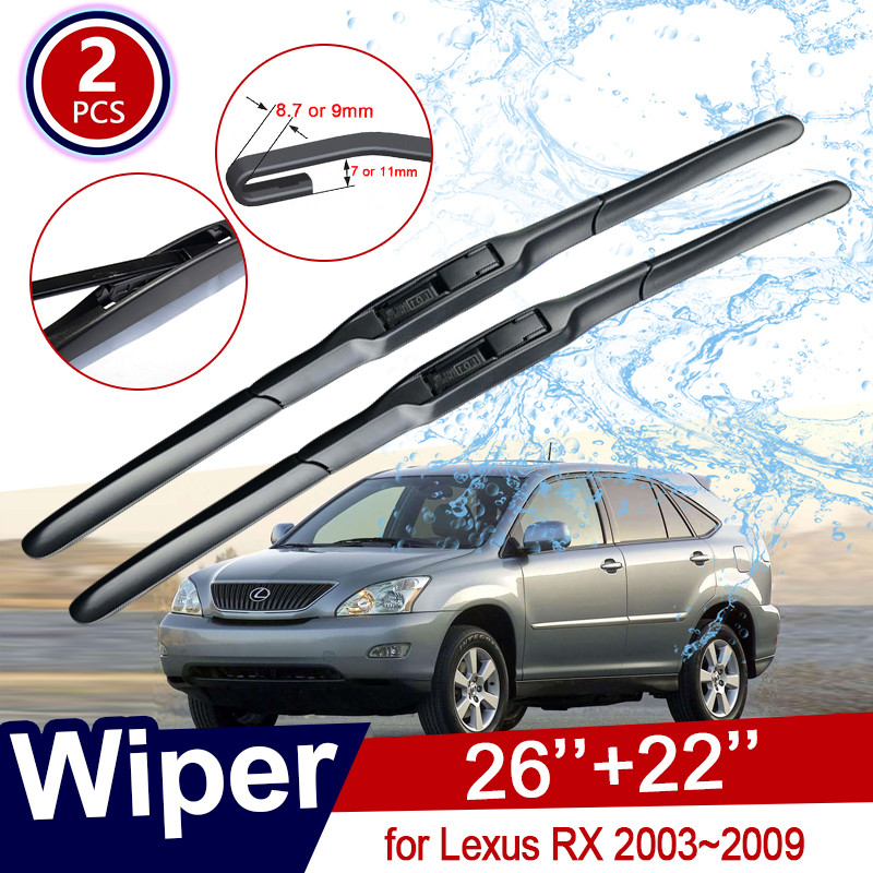 ε for Lexus RX 2003~2009 XU3 Car Wiper Blades Front Windshield Brushes ...