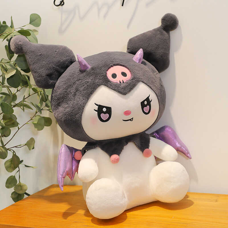 Dark Demon Kuromi At Angel Melody Plush Toy Girls Sanrio Soft Plushies ...