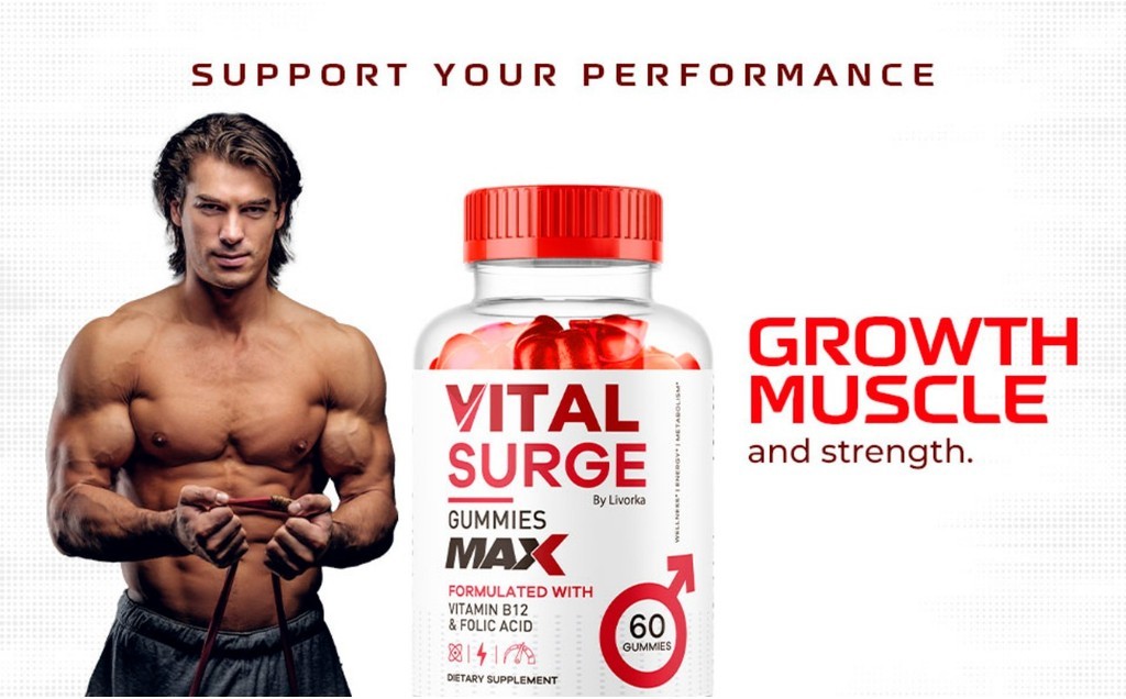 Male Vital Surge Gummies - Dietary Supplement Vital GrowXL ,Men's ...