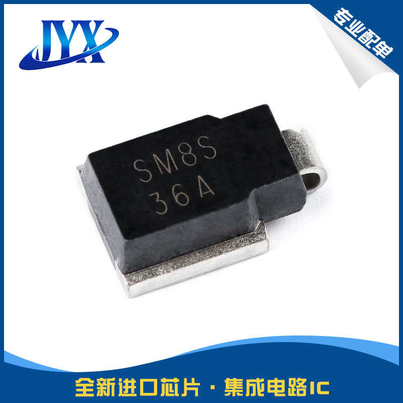 SM8S36A DO-218AB 36V/Unidirectional TVS Transient Suppression Diode High Power Electronic Compo ...