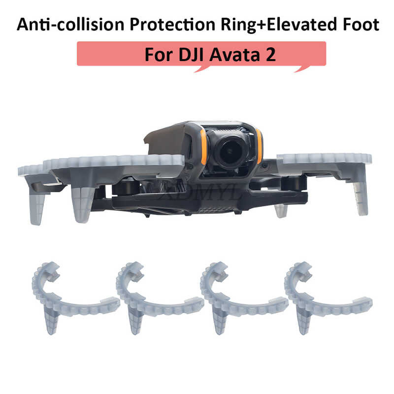 Anti-Collision Protection Rotectors Prop Bumper+Elevated Foot For DJI ...