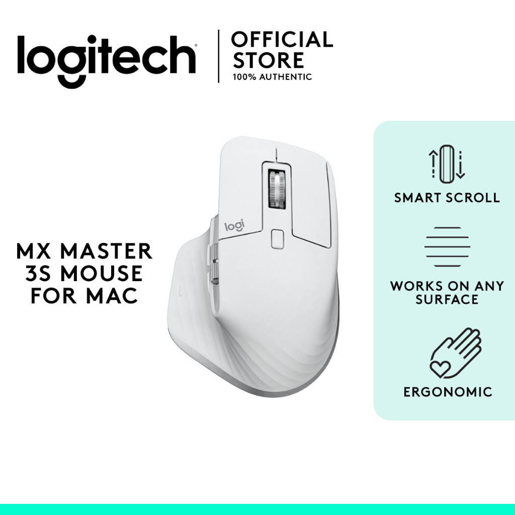 【3-Year Warranty】Logitech MX Master 3S Wireless Bluetooth Office Mouse ...
