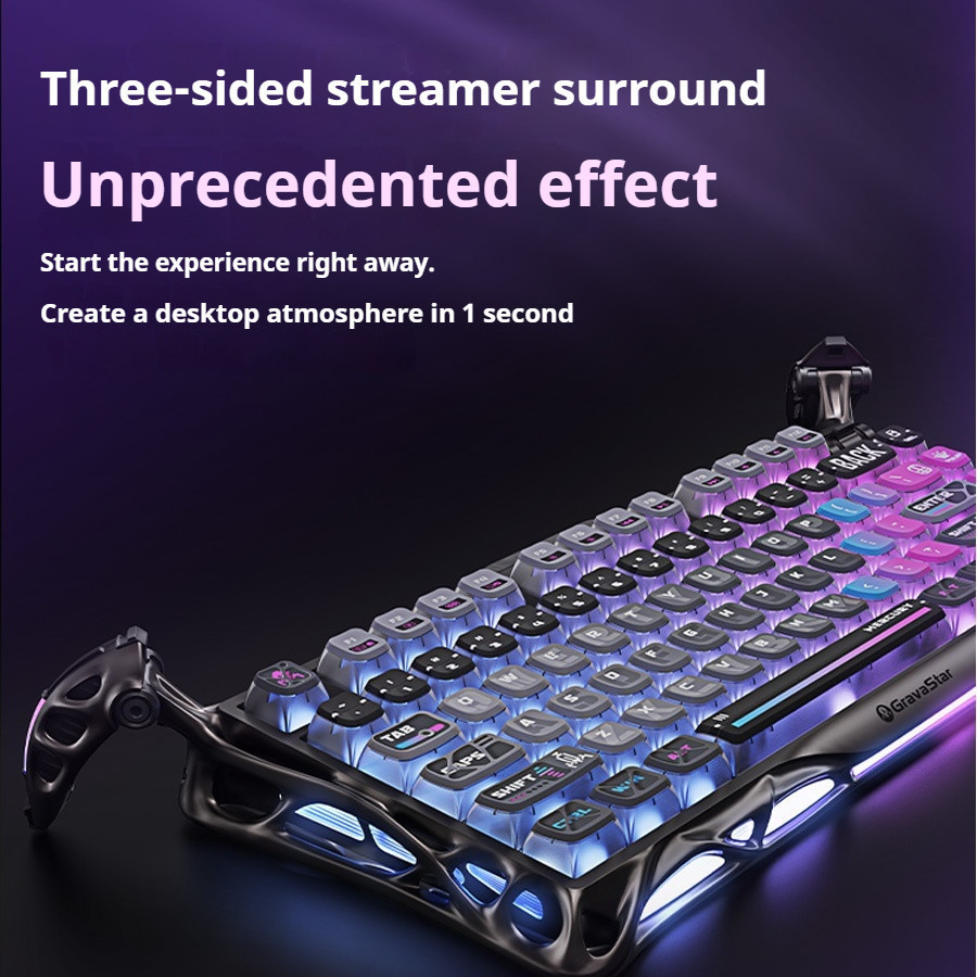 Gravastar Mercury K1 Pro Wireless Mechanical Gaming Keyboard Aluminum ...
