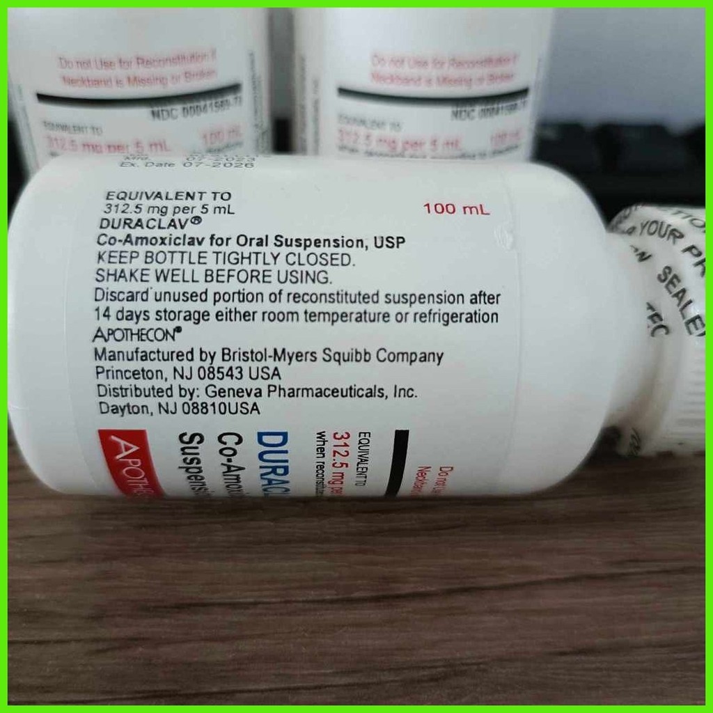 Duraclav Co - Amoxiclav for Oral Suspension for Pets (100ml) | Shopee ...