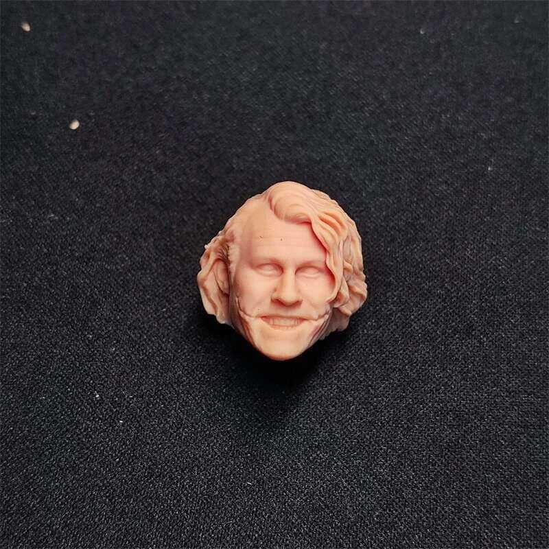Scale 1/12 Joker Heath Ledger Head Sculpt Unpainted Fit 6" ML SHF MAFEX ...