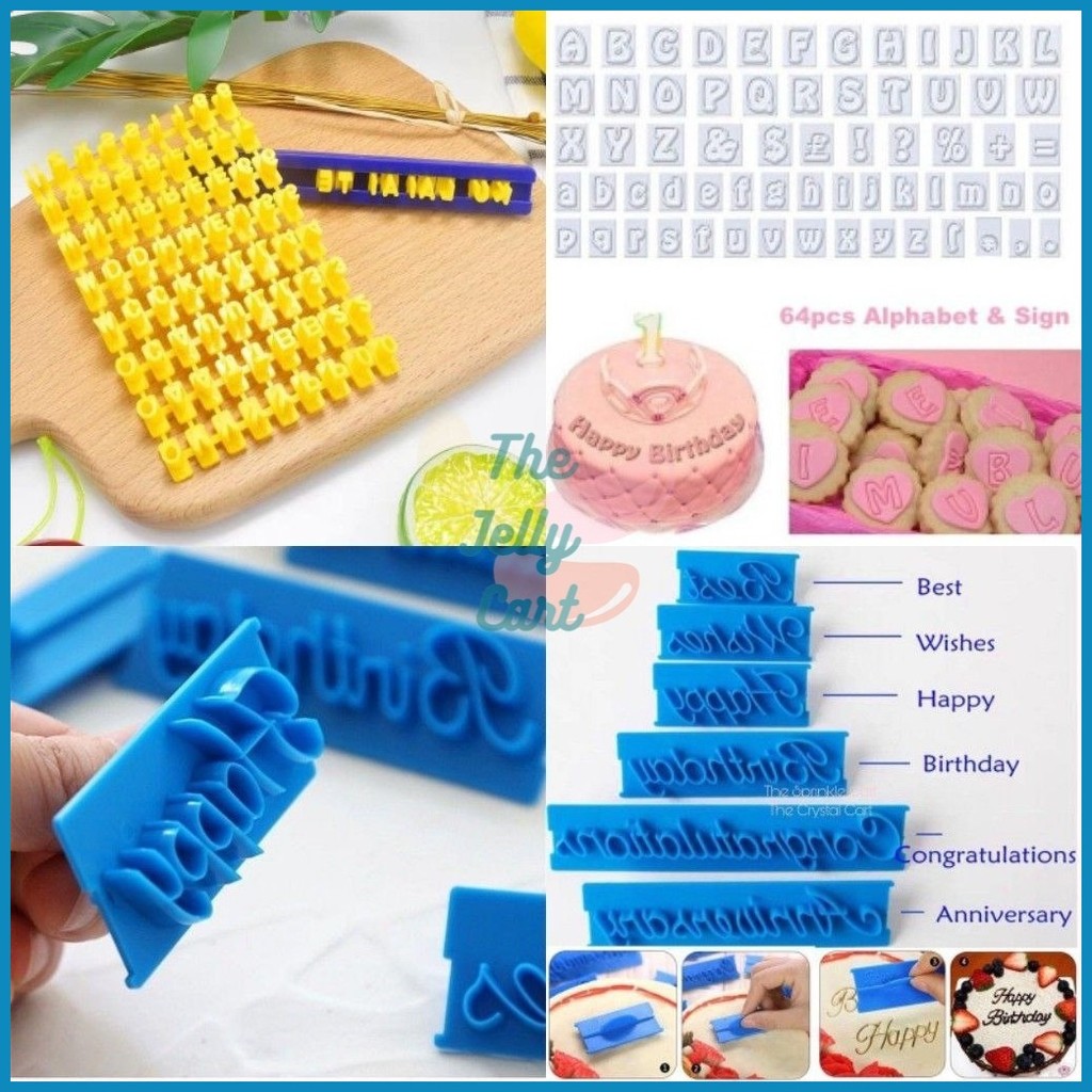 Letter Press Stamp Handwriting Guide for Cake Icing Birthday Best ...
