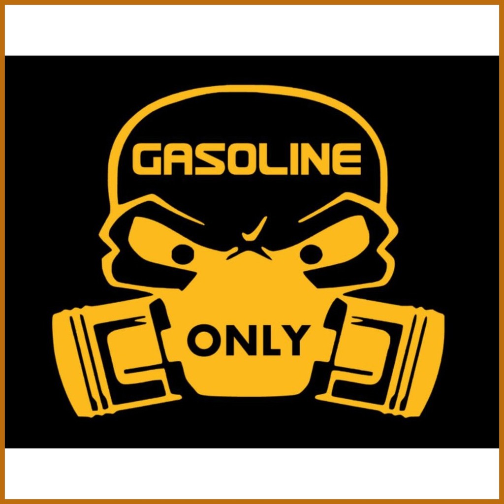 ① ⭕ CAR DECAL: Gasoline Only Decal Sticker [C.O.D] | Shopee Philippines