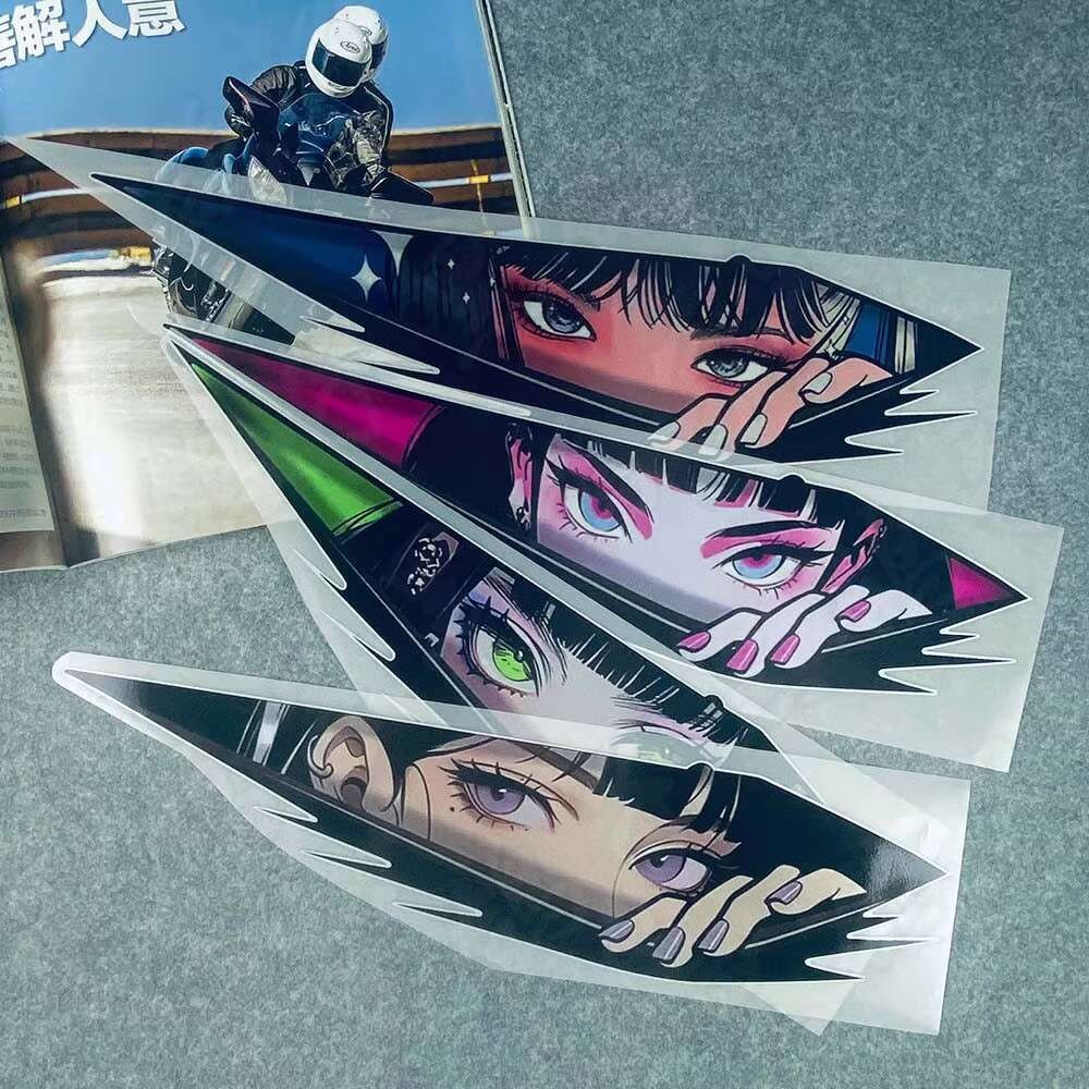 Anime Animation Reflective Car Sticker Eye killing JDM Girl Electric ...