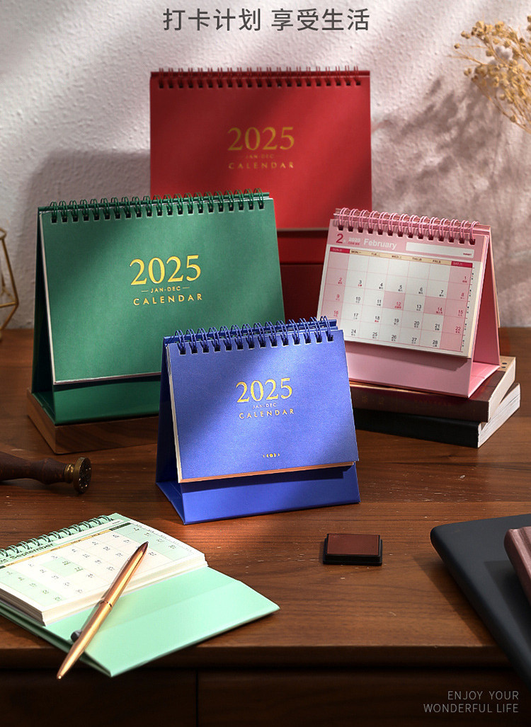 2025 basic calendar table calendar Tabletop decoration Multifunctional ...