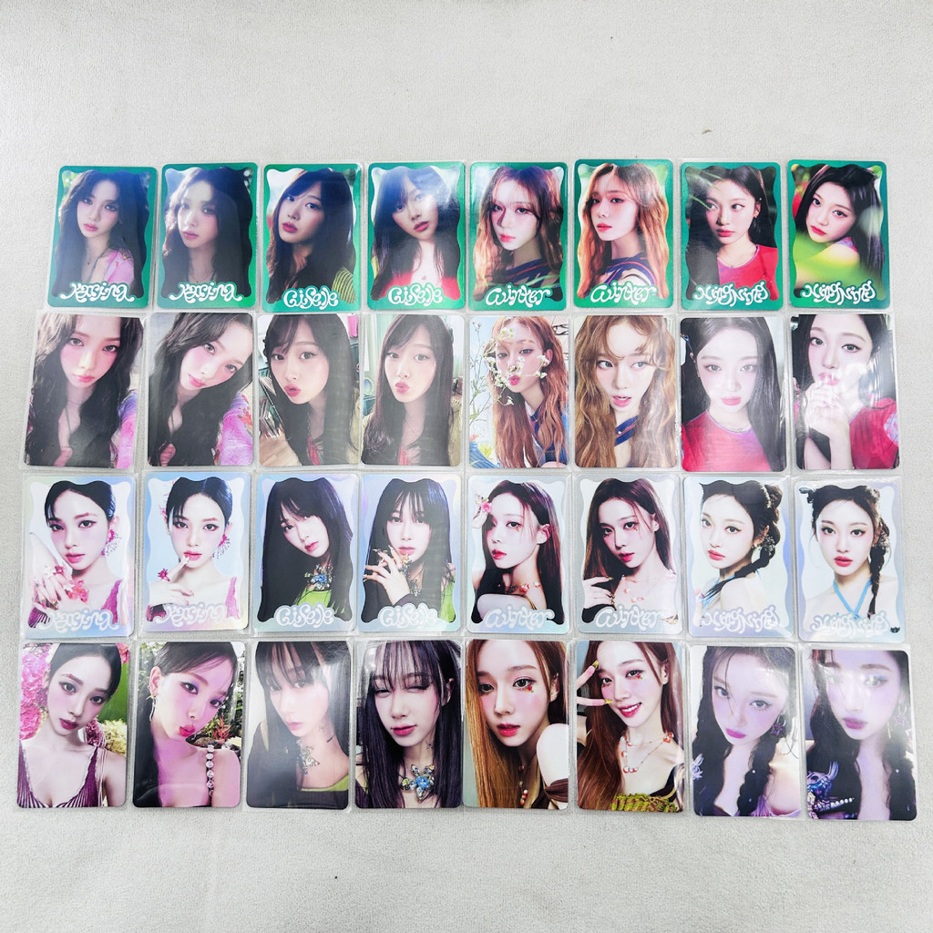 Kpop Aespa Random Card Collection Desk Calendar World Tour Scratch Card ...